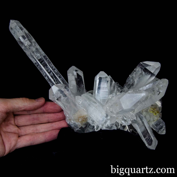 quartz point cluster