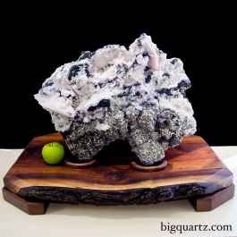 Large Mangano Calcite, Pyrite, Botryoidal Manganese and Aragonite ...