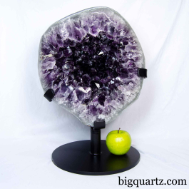 Large Amethyst Geode, 37 Pounds (Uruguay #G0072) On Stand