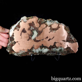 Copper Ore Slice Specimen, 9.25 inches (Michigan #G0389) 2.9 Pounds