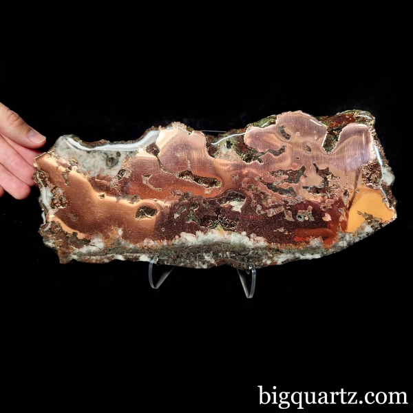 Copper Ore Slice Specimen, 11.2 inches (Michigan #G0390) 4.3 Pounds