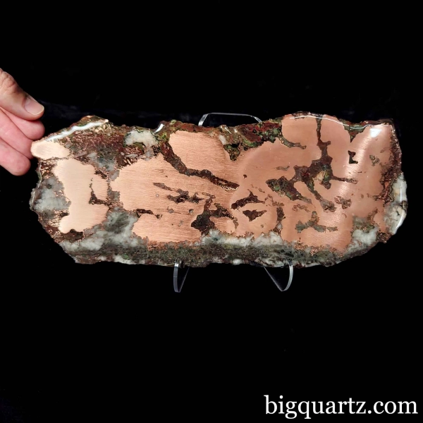 Copper Ore Slice Specimen, 11 inches (Michigan #G0392) 3.1 Pounds